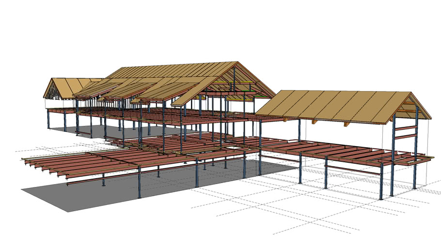 SIPs on a Steel Frame | 3D Warehouse