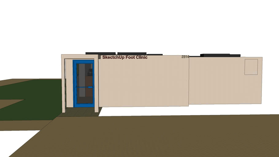 Sketchup Foot Clinic Furnished | 3D Warehouse
