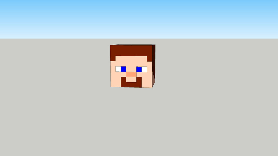 minecraft head stev | 3D Warehouse