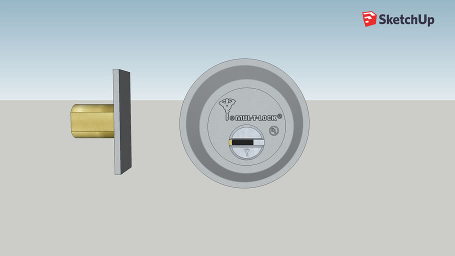 Mul-T-Lock Cronus Deadbolt (Single Cylinder) | 3D Warehouse