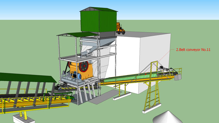2.Belt conveyor No.11 1/1 | 3D Warehouse