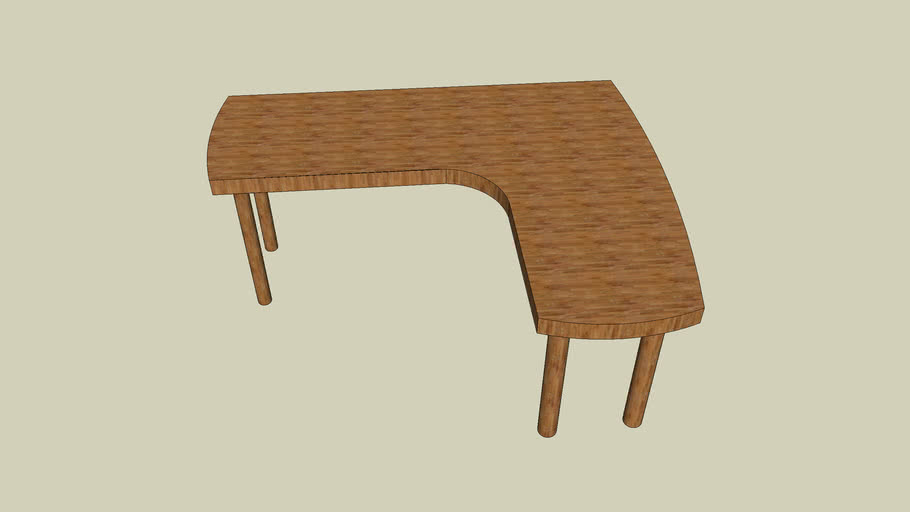 L Shaped Desk | 3D Warehouse
