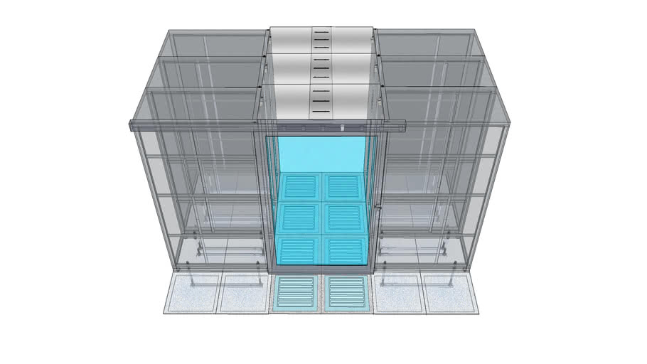 Data Center Hot/Cold isolation setup | 3D Warehouse