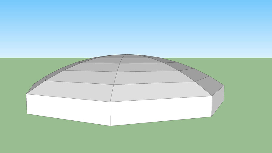 Octagonal Warehouse (with octagonal roof) | 3D Warehouse