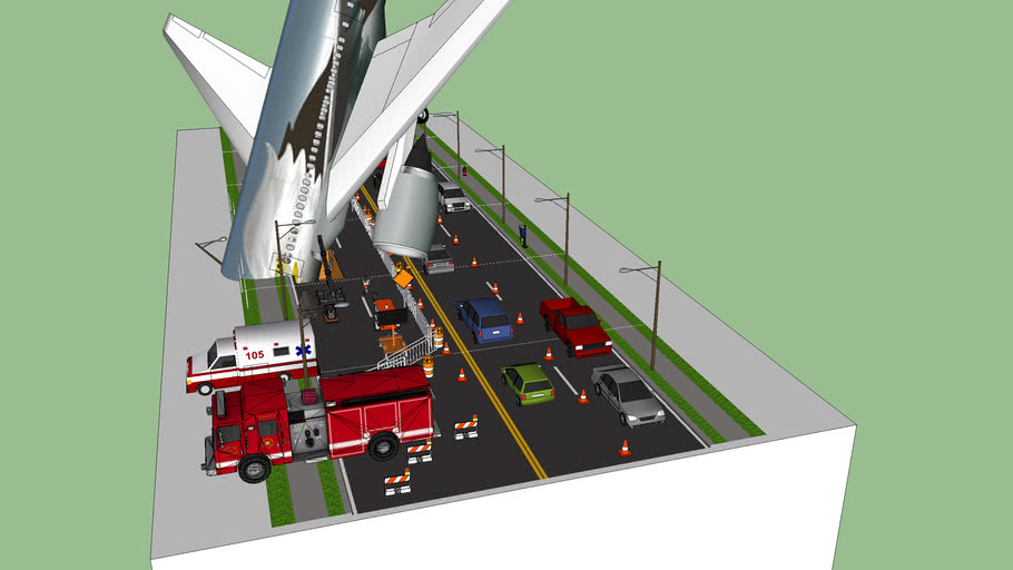 plane crash | 3D Warehouse