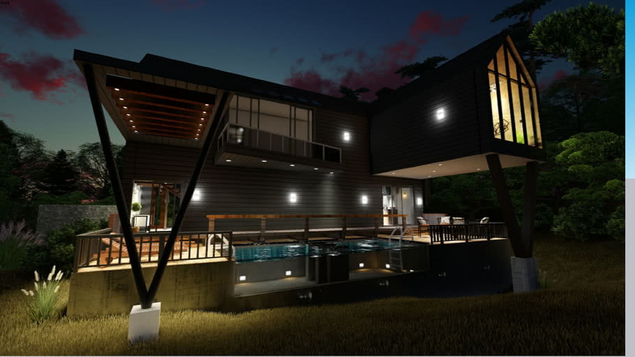 Forest House Villa Forest side villa House 4-July-2020 | 3D Warehouse