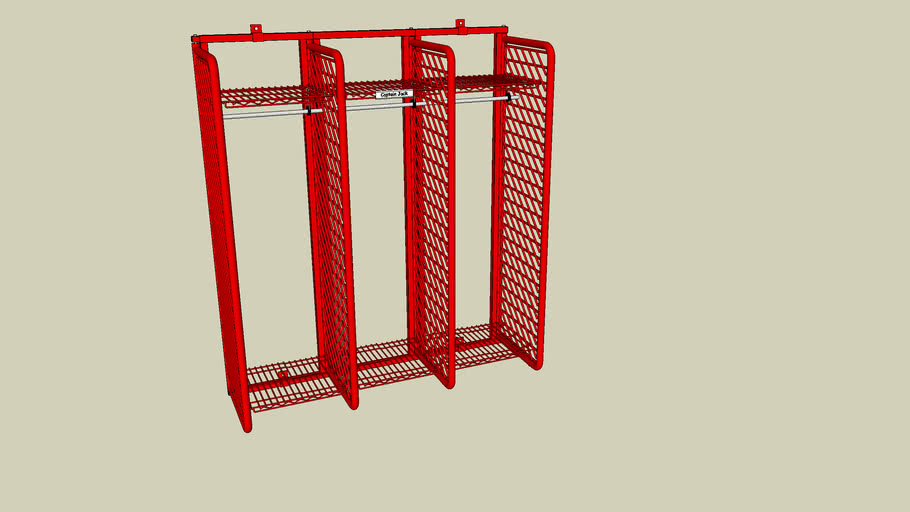 Wall Mounted Ready Rack | 3D Warehouse