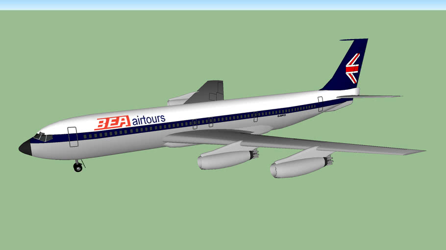 BEA Airtours Boeing 707-436 1972 | 3D Warehouse