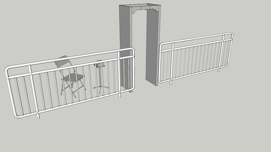 pedestrian checkpoint 1 | 3D Warehouse