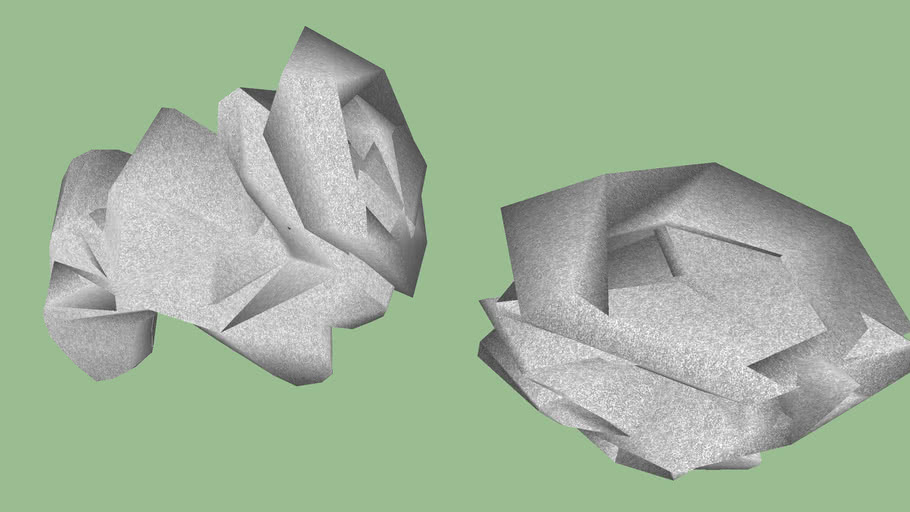 Wrapping paper crushed | 3D Warehouse