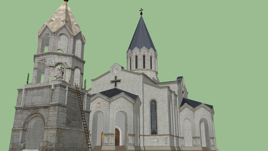 Ghazanchetsots Cathedral | 3D Warehouse