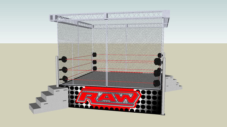 WWE RAW Steel Cage Match | 3D Warehouse
