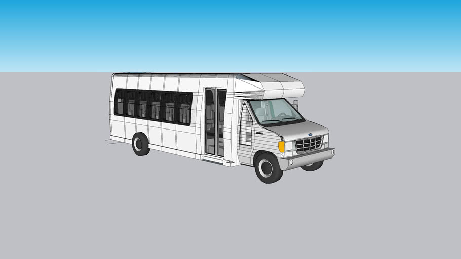 1995 StarTrans Senator (15-20-passenger) (Ford E-450) shuttle bus | 3D ...
