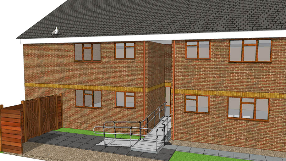 Ramp from Fire Exit | 3D Warehouse