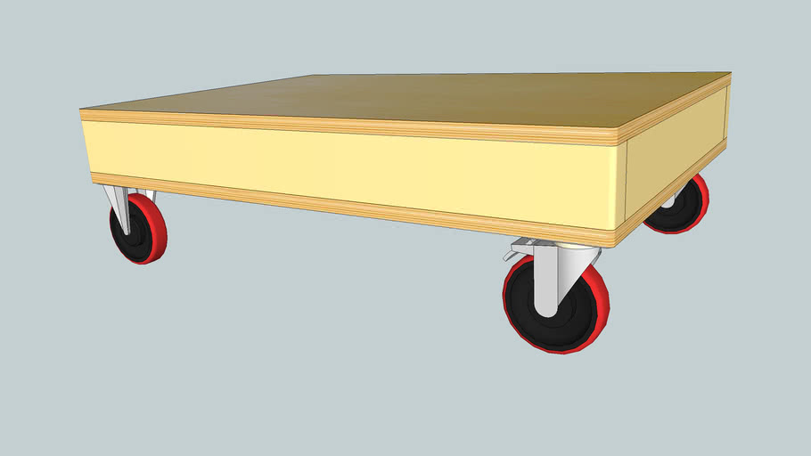 24' x 36' furniture dolly | 3D Warehouse