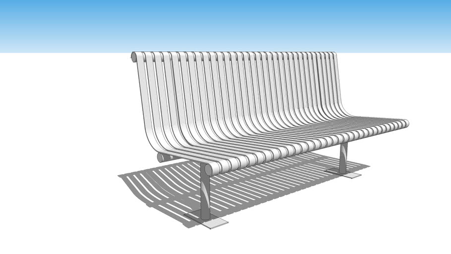 STAINLESS STEEL BENCH SEATING | 3D Warehouse