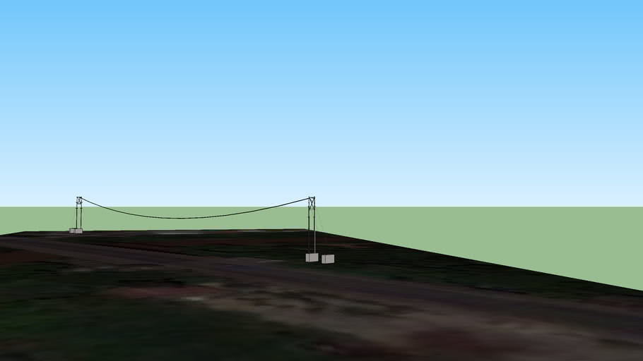 hanging bridge 2pole | 3D Warehouse