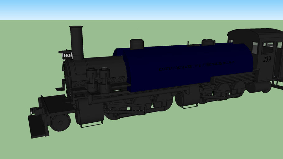 steam engine 2-6-6-2 mallet saddle tank locomotive | 3D Warehouse