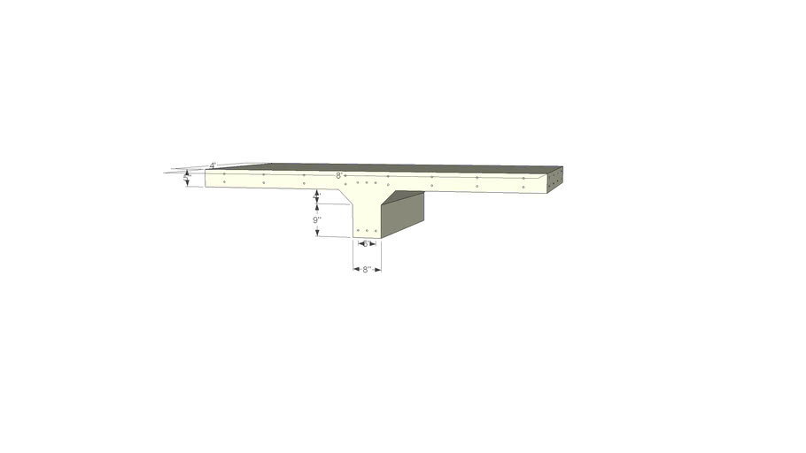 Typical rebar mesh in slab with grade beam | 3D Warehouse