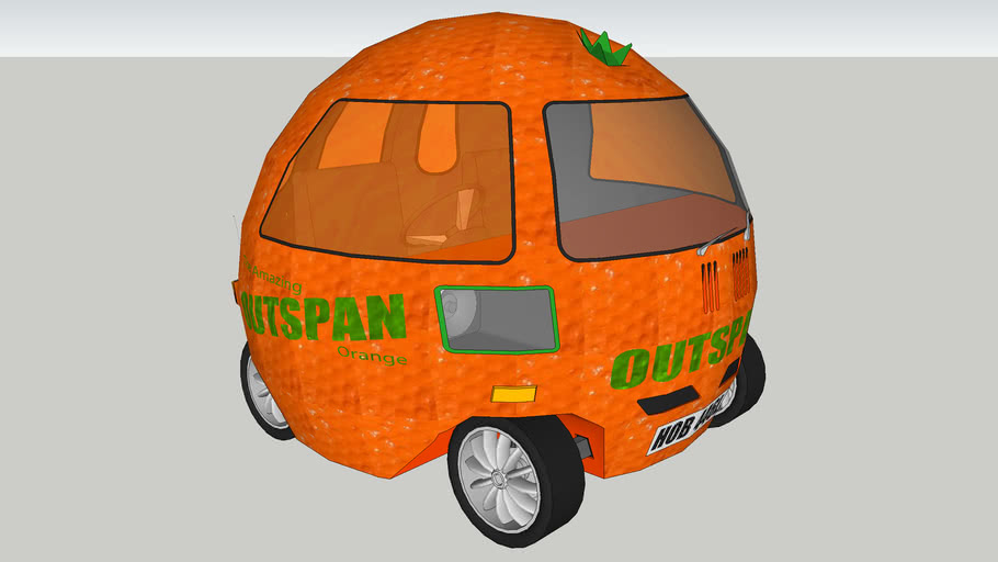 Outspan Orange Car | 3D Warehouse