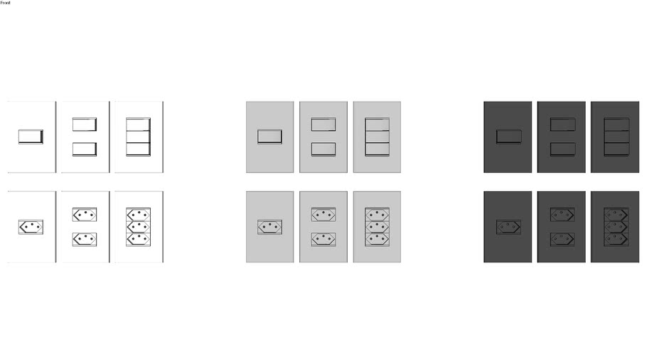 Tomadas e Interruptores PIAL PLUS Legrand | 3D Warehouse