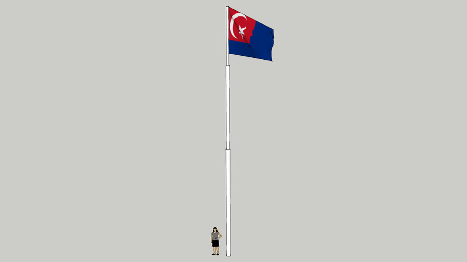 3D Bendera Johor Flag | 3D Warehouse