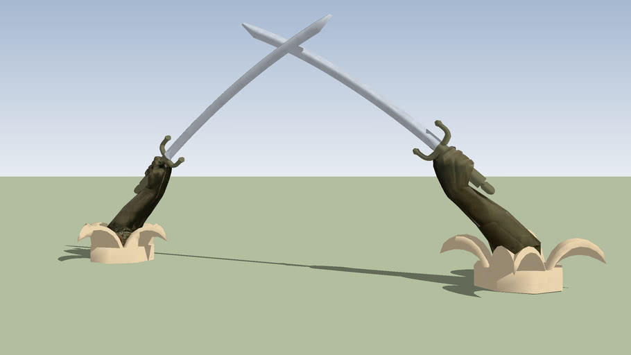 Hands of Victory East, Swords of Qādisīyah, Baghdad, Iraq | 3D Warehouse