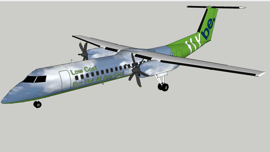 FLYbe Dash 8 - Q400 (ECO Livery) | 3D Warehouse