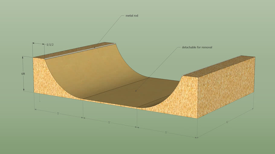 Half pipe plans | 3D Warehouse