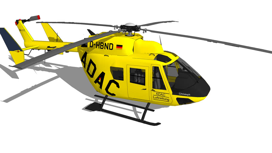 MBB BK-117 ADAC | 3D Warehouse