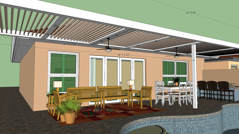 Residential with Louvers | 3D Warehouse