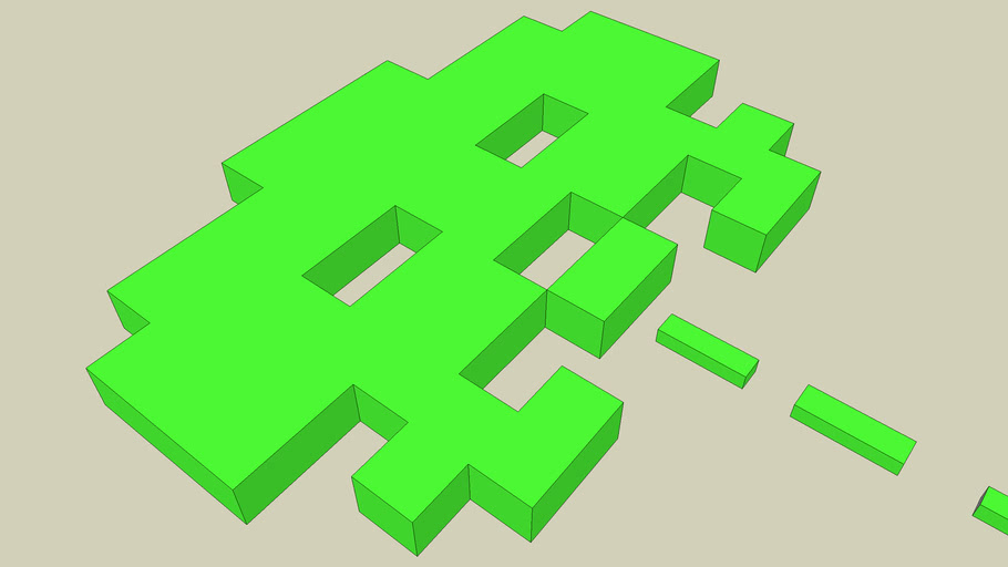 space invader number 2 !! | 3D Warehouse