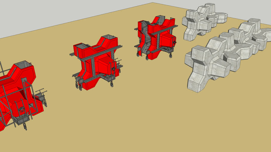X Block with Frame | 3D Warehouse