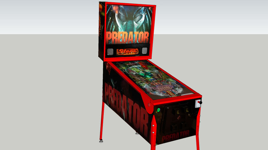 Predator pinball machine | 3D Warehouse
