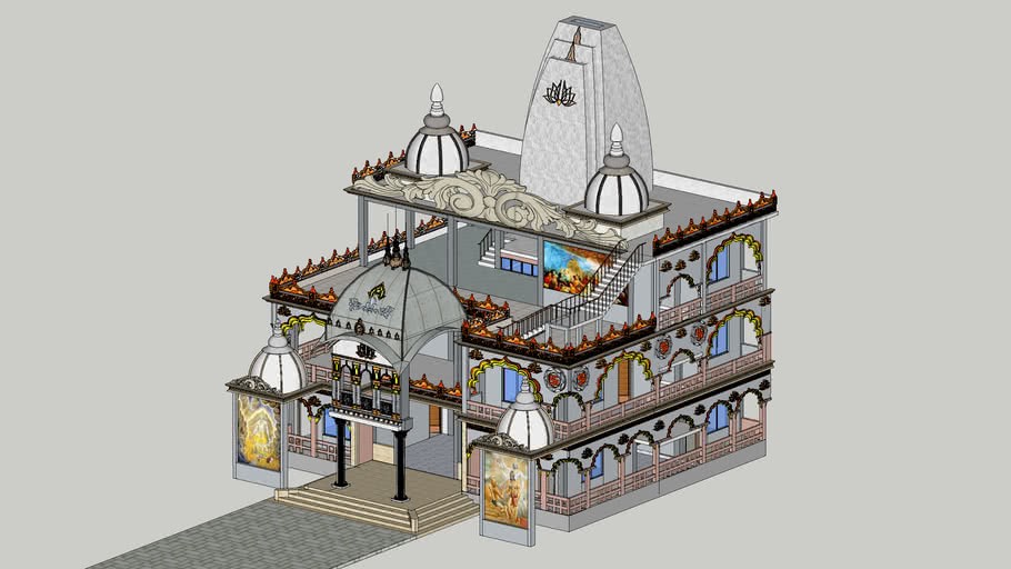 Krishna Temple | 3D Warehouse