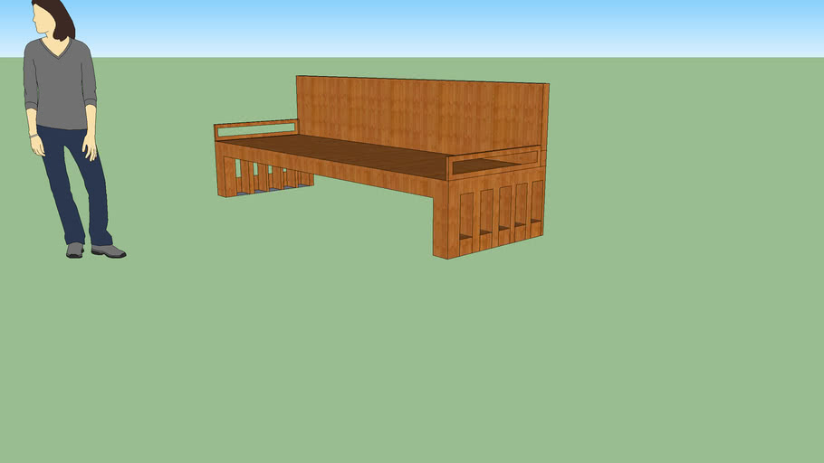 The Mall Bench | 3D Warehouse