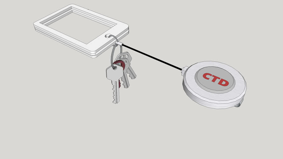 Retractable Lanyard for Keys or ID Badge | 3D Warehouse