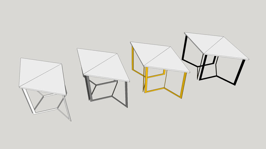 Table triangulaire | 3D Warehouse