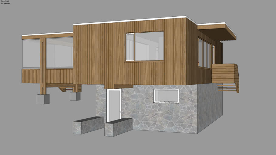 Breuer + Gropius - Chamberlain Cottage 1940 | 3D Warehouse