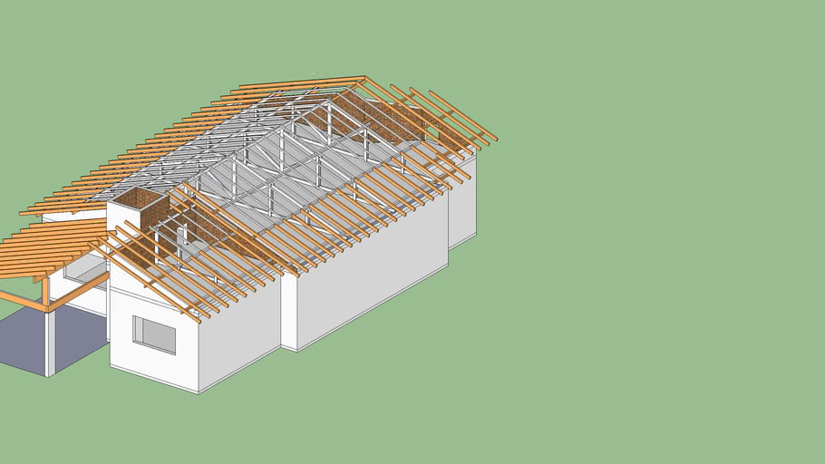 Telhado em madeira | 3D Warehouse