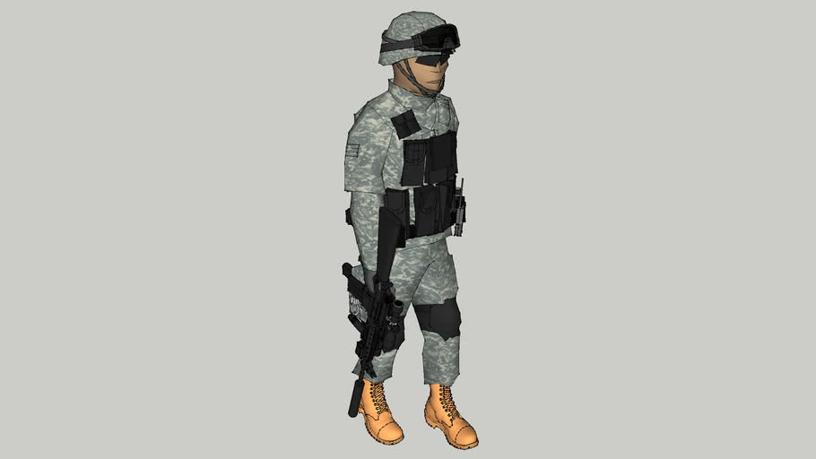 soldiers army u.s.a. | 3D Warehouse