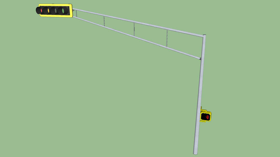 Quebec traffic light | 3D Warehouse