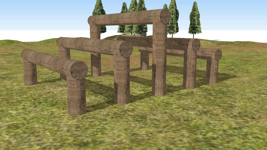 Log Hurdles 2 Obstacle | 3D Warehouse