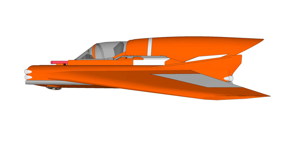 Retro Flying Car | 3D Warehouse