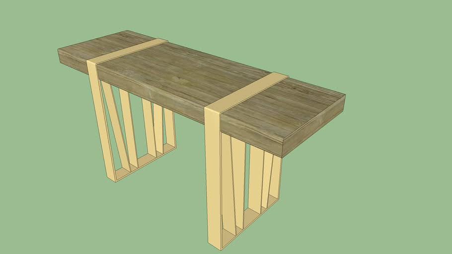 Rustic Table | 3D Warehouse