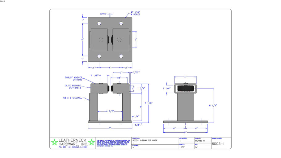 I-Beam Top Guide | 3D Warehouse