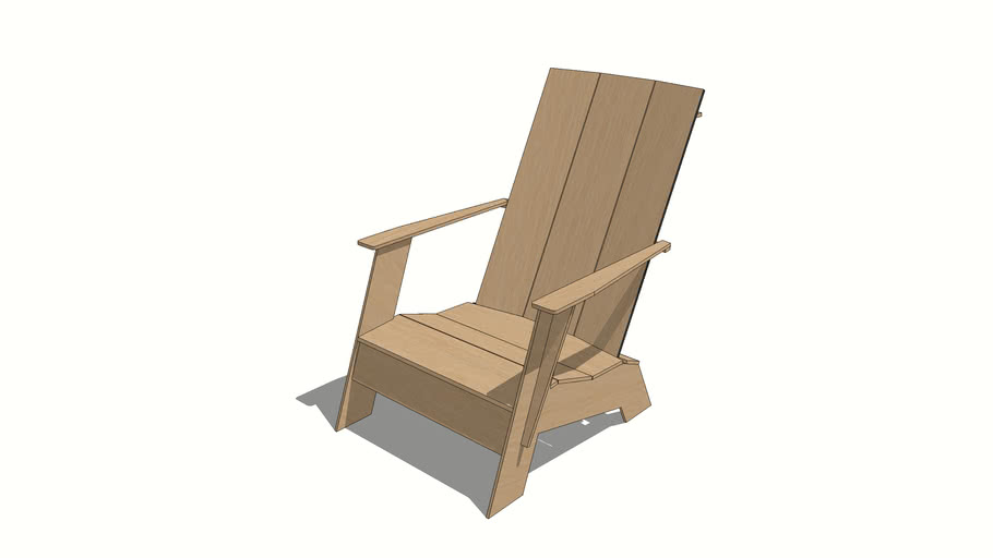 Chair - Adirondack | 3D Warehouse