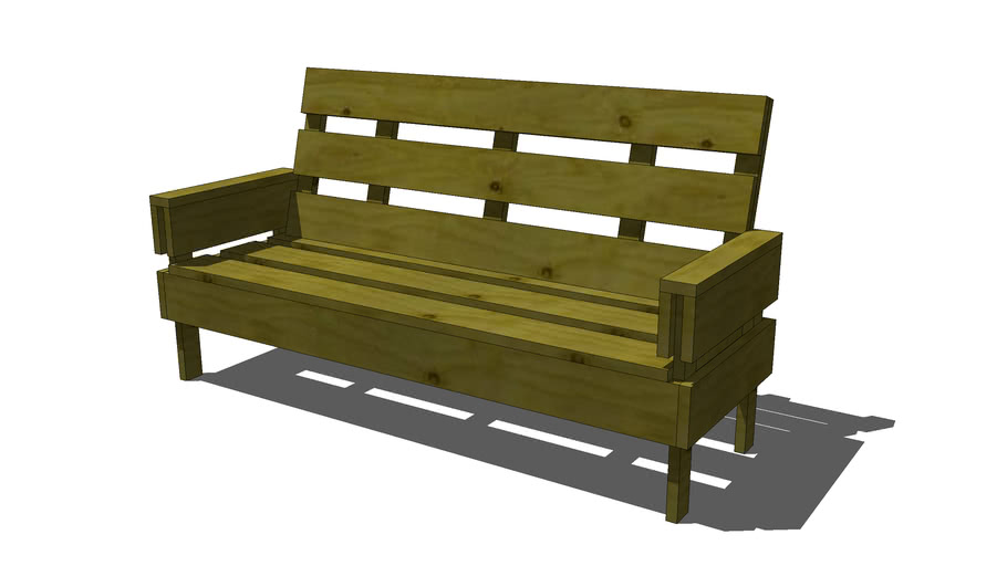 Chair bench | 3D Warehouse