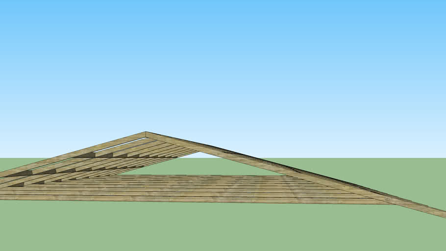 Wooden Roof Trusses | 3D Warehouse