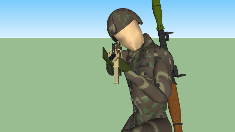 soldier with rpg | 3D Warehouse